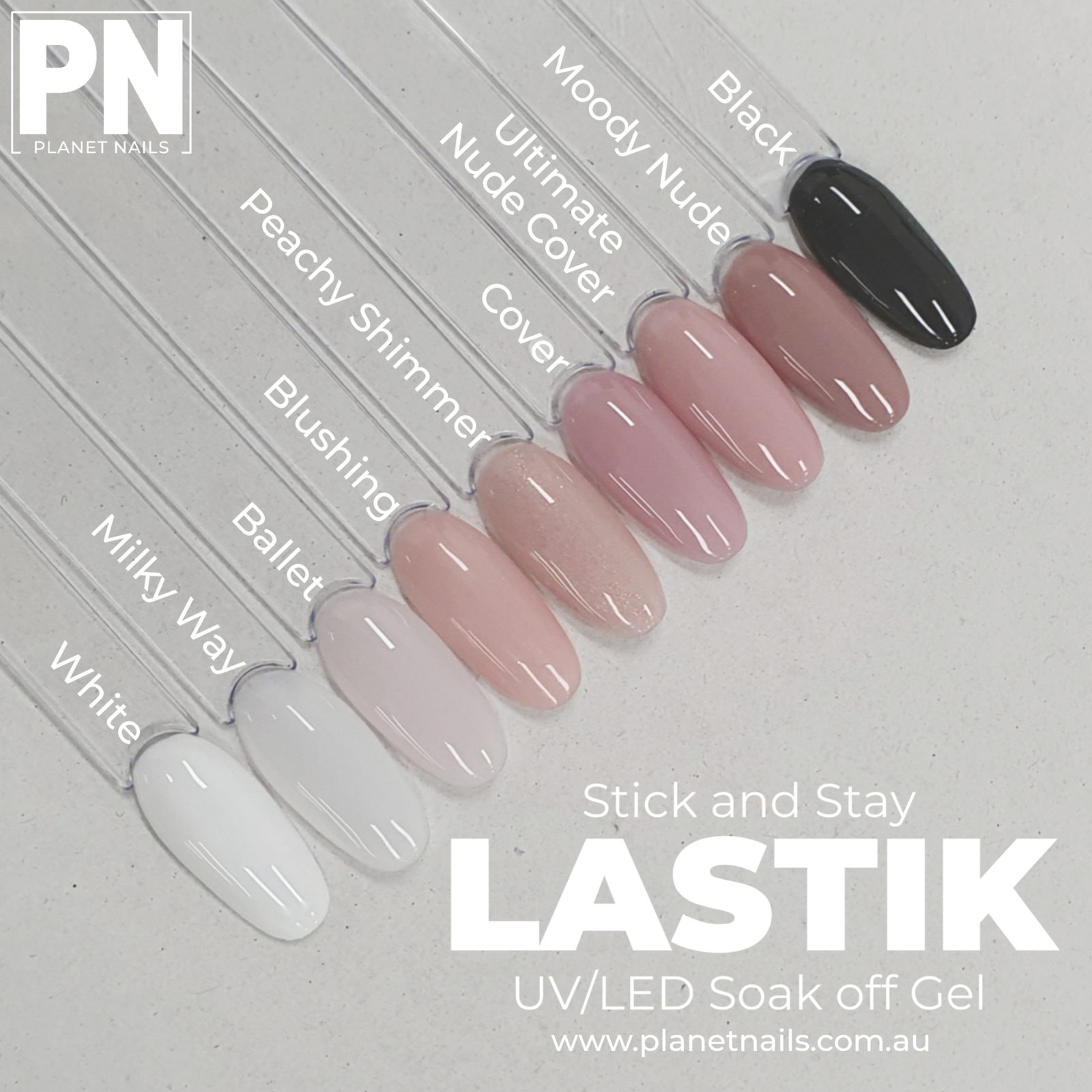 Lastik - Stick And Stay Soak Off Gel - 50ml UV/LED - BLUSHING